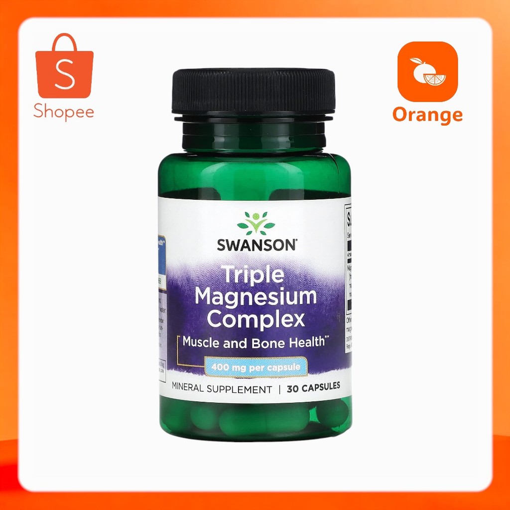 Swanson, Triple Magnesium Complex, 400 mg, | Shopee Thailand