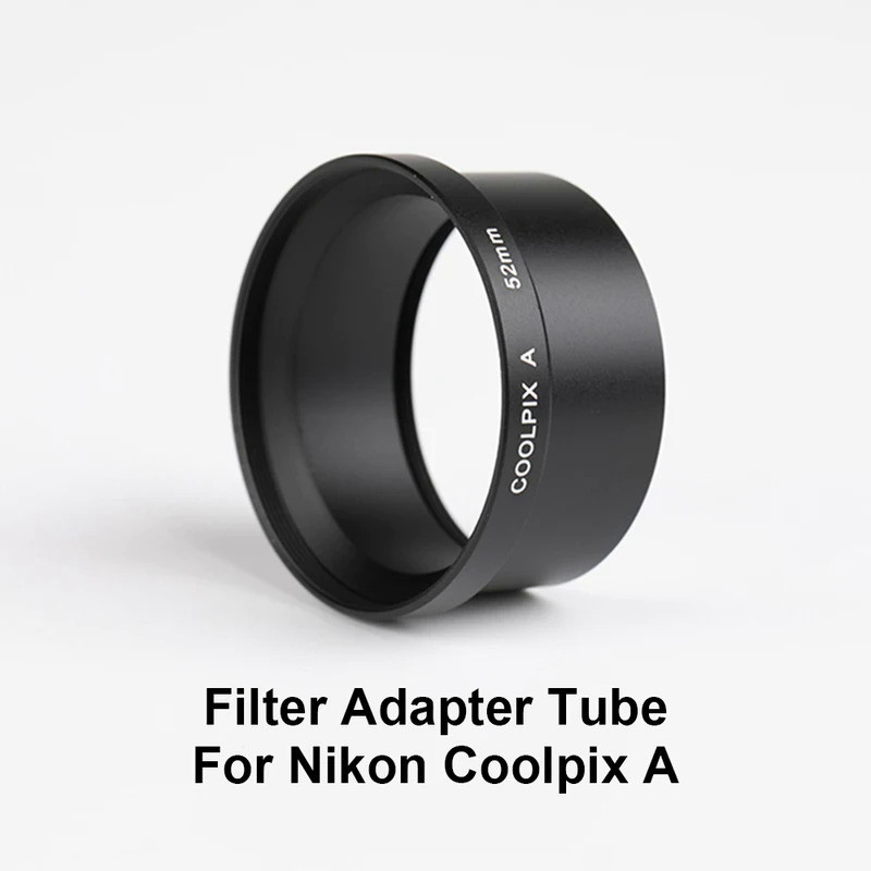 Filter Adapter Tube 52mm Metal for Nikon Coolpix A camera replacement ...