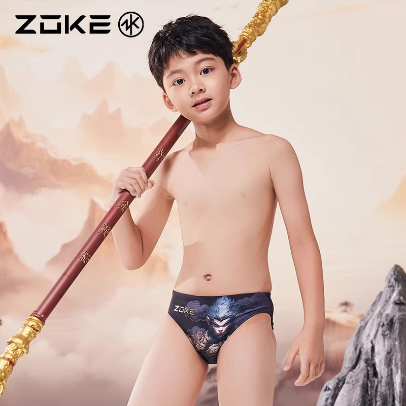 Zoke Boy ว่ายน้ํากางเกงขาสั้นการฝึกอบรมชุดว่ายน้ําเด็ก Junior Professional การแข่งขัน ...