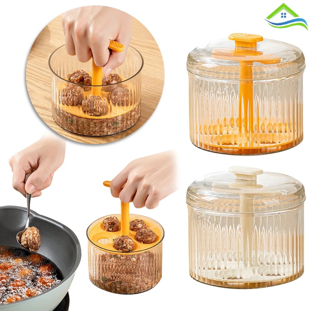Creative Quintuple Meatball Maker คอนเทนเนอร์ครัวเนื้อ Baller Maker กด ...