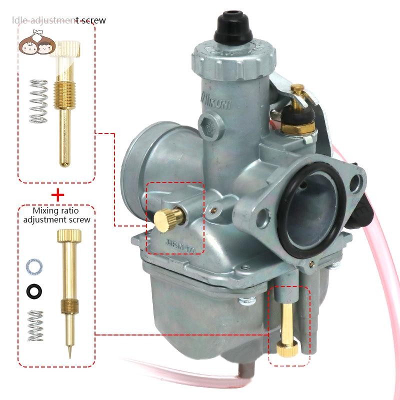 Bef สําหรับ VM22 คาร์บูเรเตอร์ Air Fuel Mixture สกรูนักบินสกรูความเร็ว ...