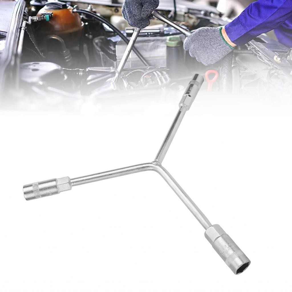 2 ชิ้น 3 Way Socket ประแจเหล็ก Y ประเภท Hex Spanner Nut กระชับ ...