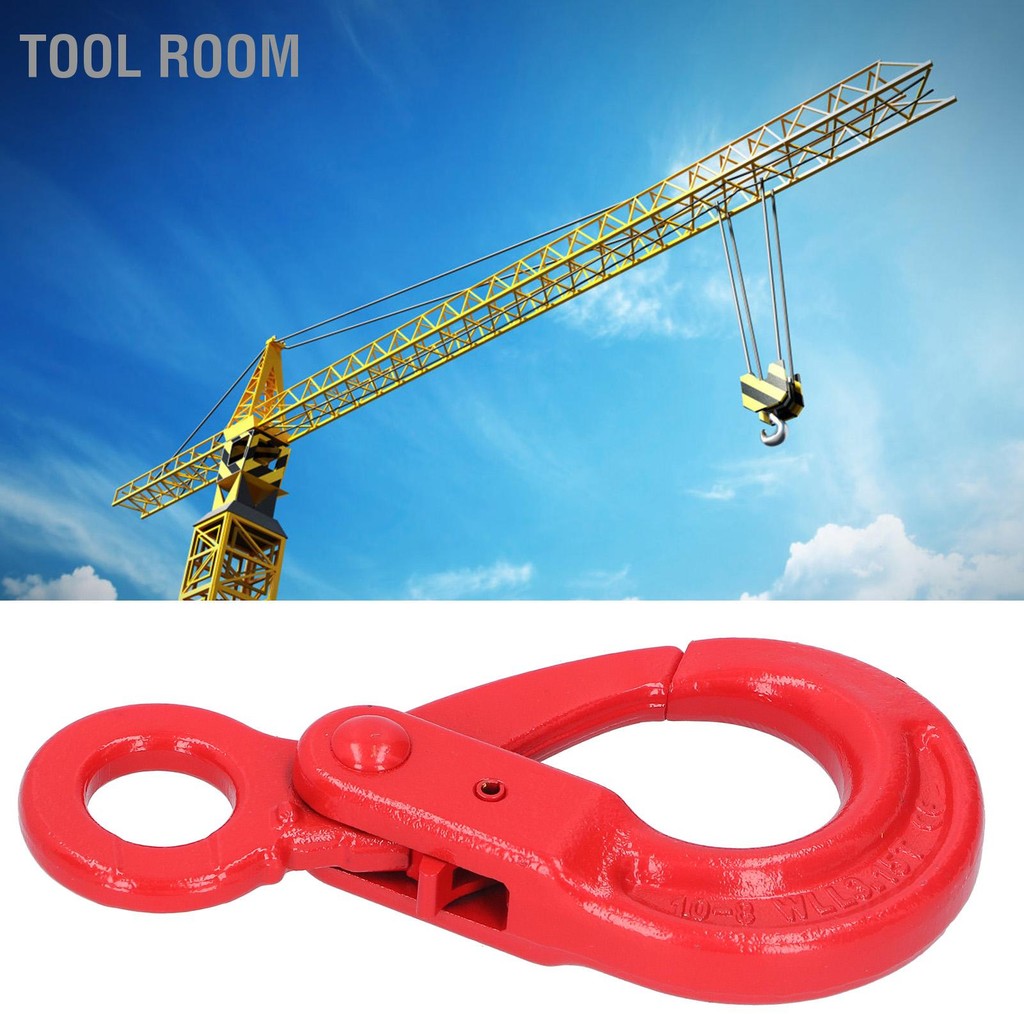 Tool Room Slip Hook Alloy Steel Eye Shaped Self Locking Safety Rotation ...