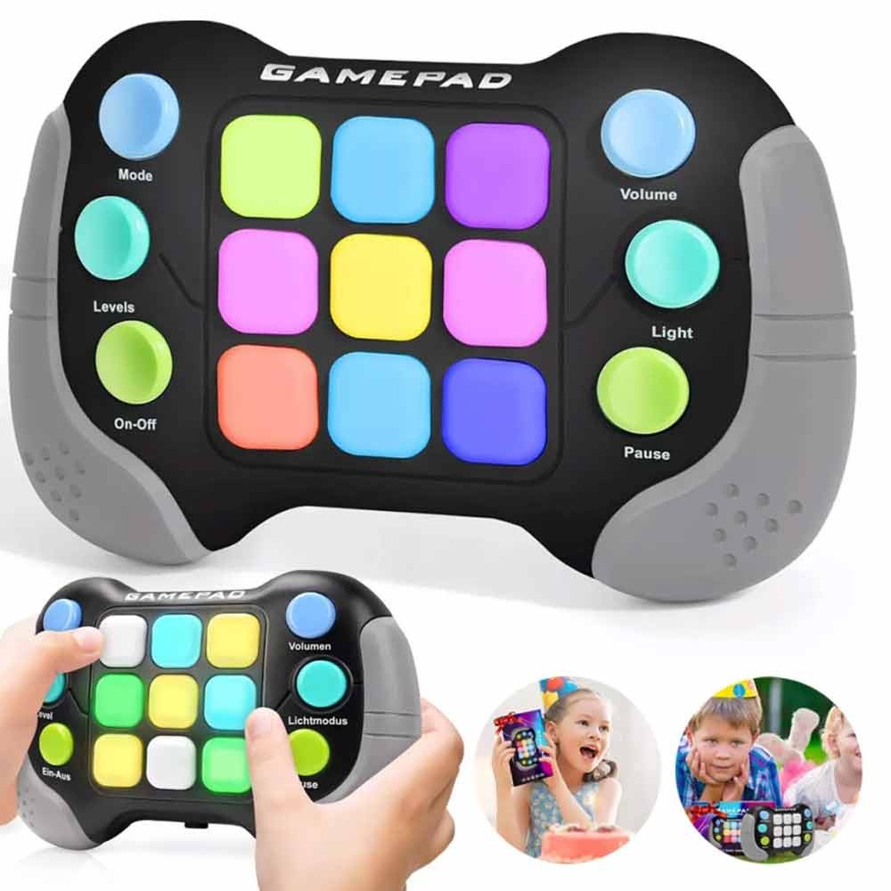 Electronic Pop It Quick Push Puzzle Game Console Fidget Toy Multicoloured Machine Speed ...