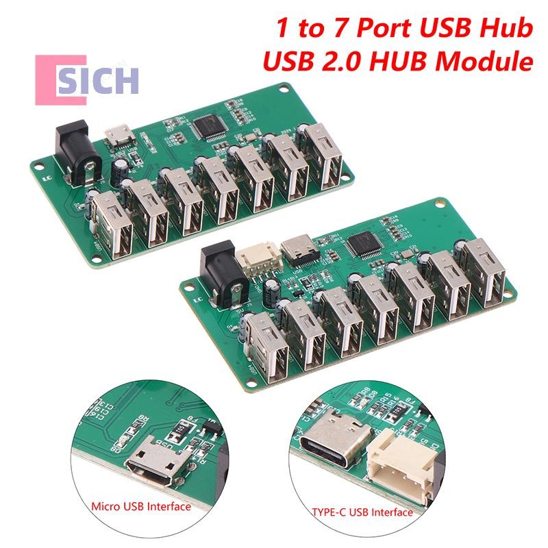 [Sich] Usb 2.0 Hub Module 1 ถึง 7 พอร์ต USB Hub Seven Port USB Splitter ...