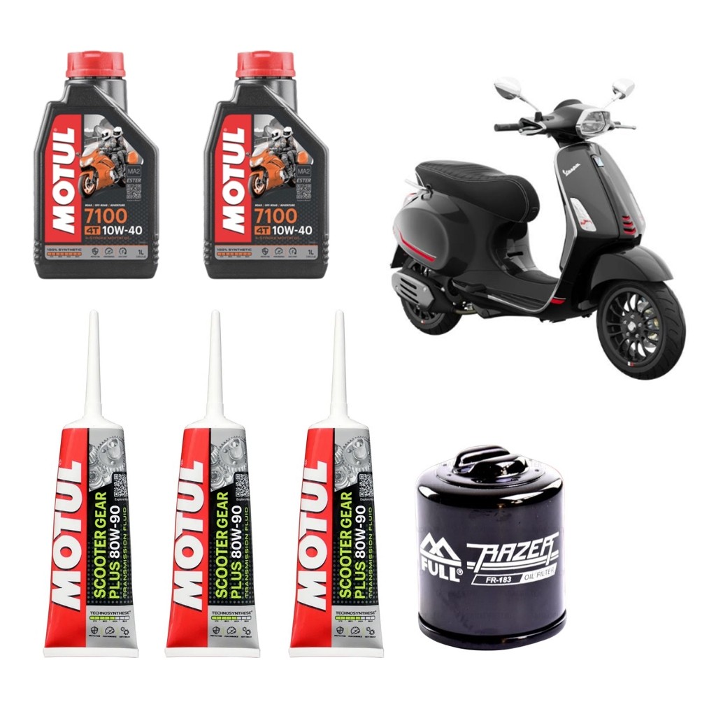 Motul 4T 7100 10W40 10W50 15W50 10W60 100% Synthetic Ester 1 ลิตร MA2 ...