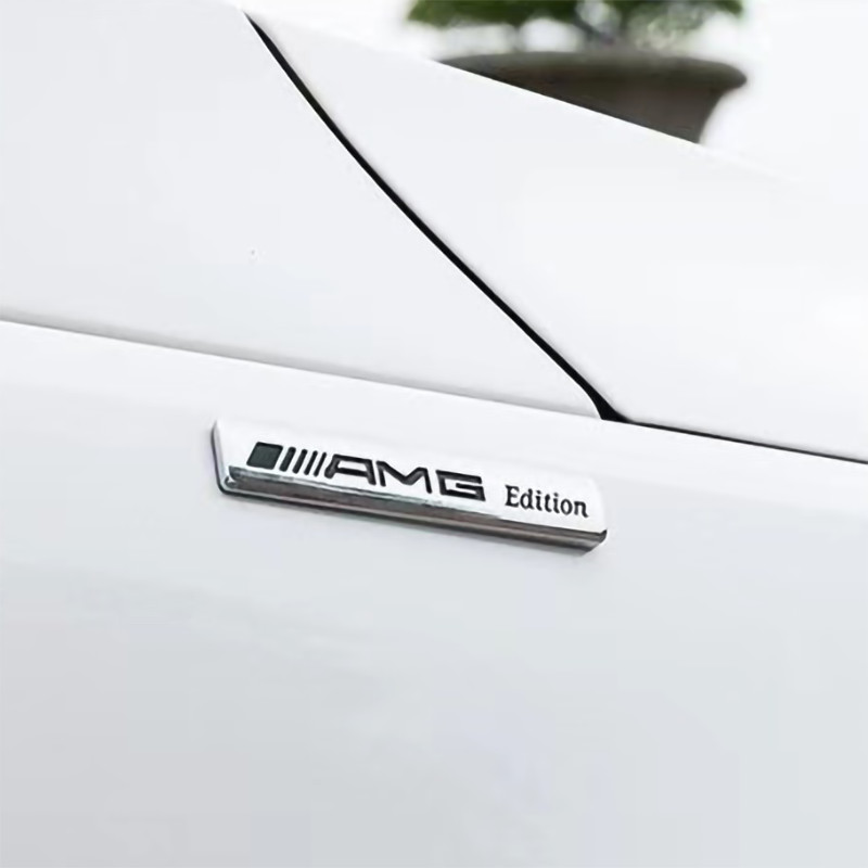 รถโลหะป้ายสัญลักษณ์รถ Fender Decal สติกเกอร์สําหรับ Mercedes Benz W203 ...