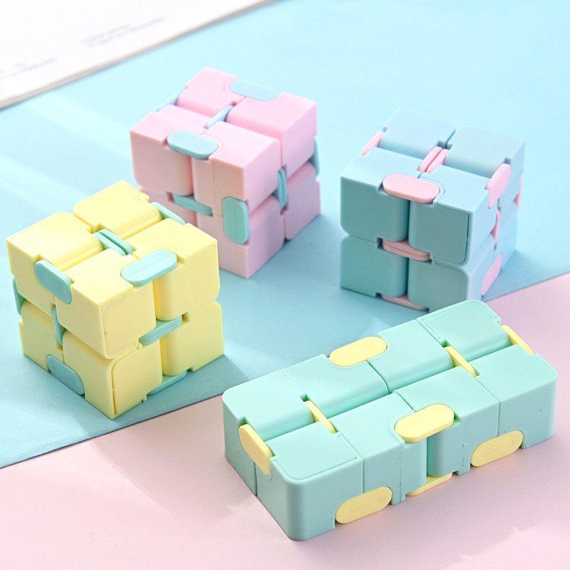 Creative Macaron Color Second-Order Magic Cube Infinite Flip Finger ...