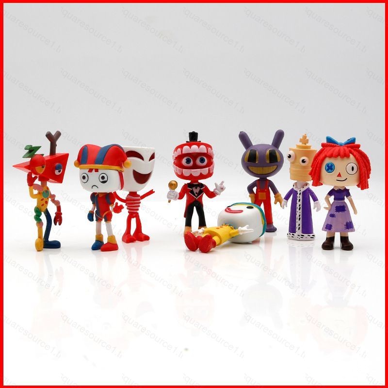 Sqt 8 ชิ้น The Amazing Digital Circus Building Blocks หัวเป็นเคลื่อน ...