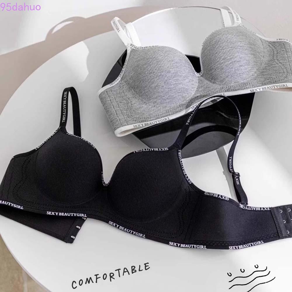 DAHUO ไร้สายลึก V Bra, ตัวอักษรภาษาอังกฤษปิดกระชับ Brassiere สําหรับผู้หญิง,นุ่มหวานกันกระแทก ...