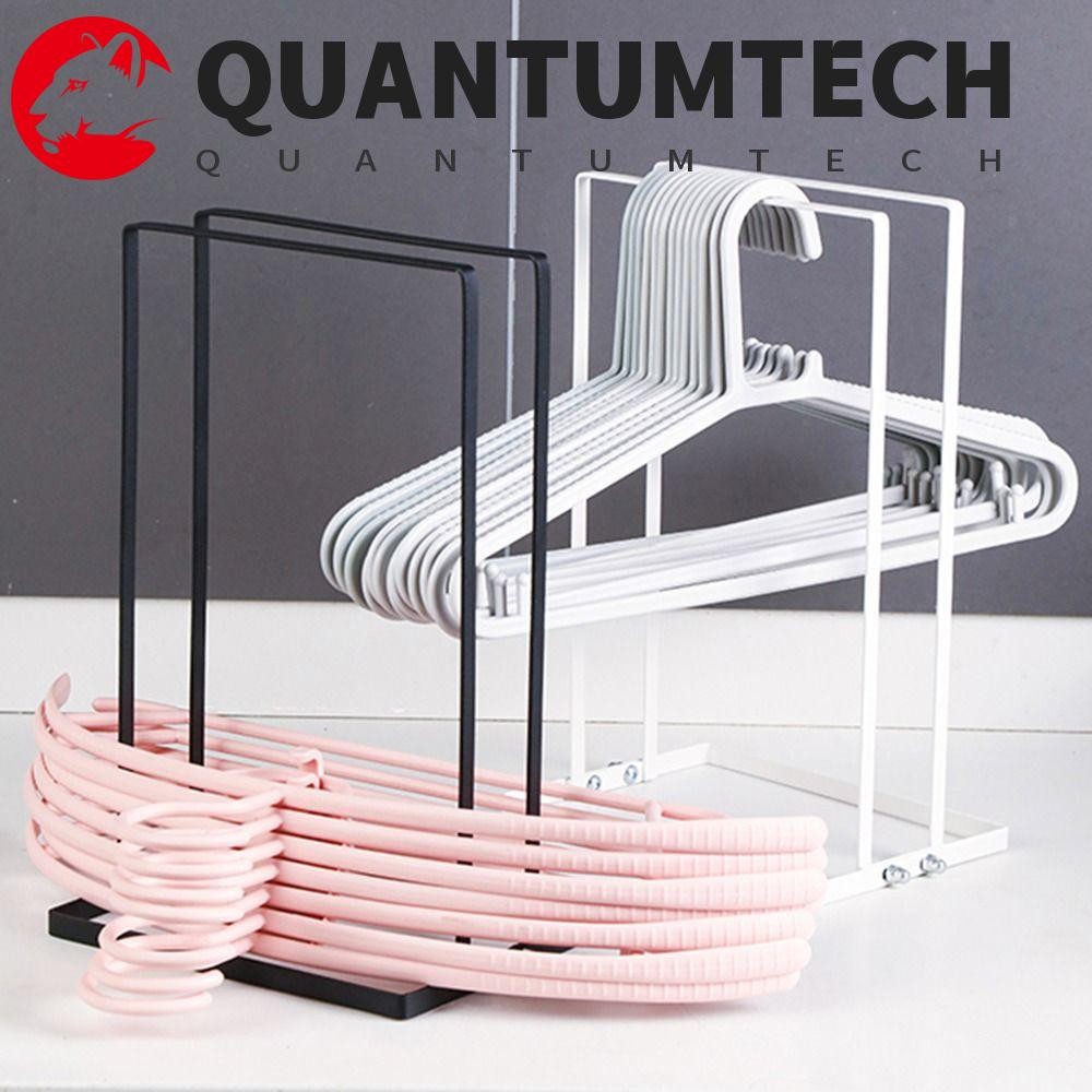 QUANTUMTECH ไม้แขวนเสื้อ Stacker Rack, ความจุขนาดใหญ่ประหยัดพื้นที่ไม้แขวนเสื้อจัดเก็บ,มินิฐาน ...