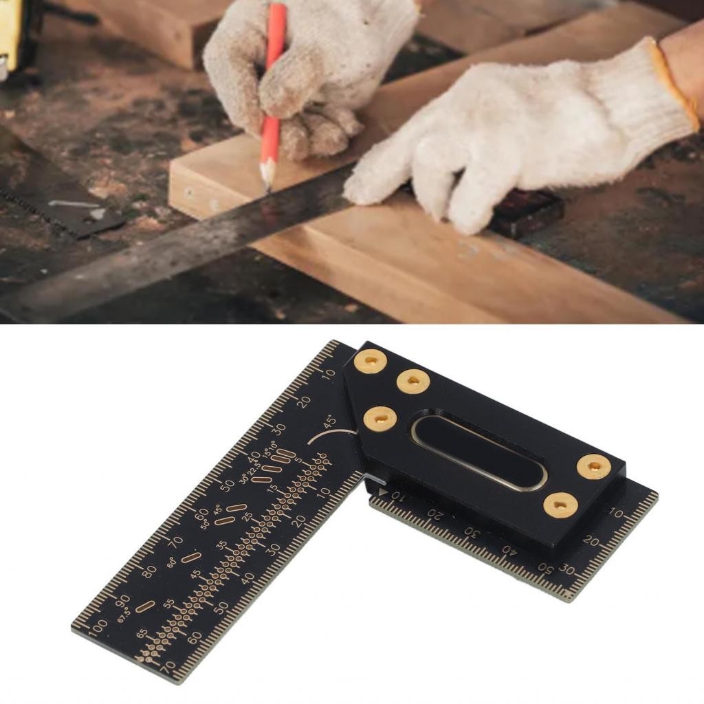 งานไม้ Scriber Aluminium Alloy 100 มม. L Shape Square Square Rener ...