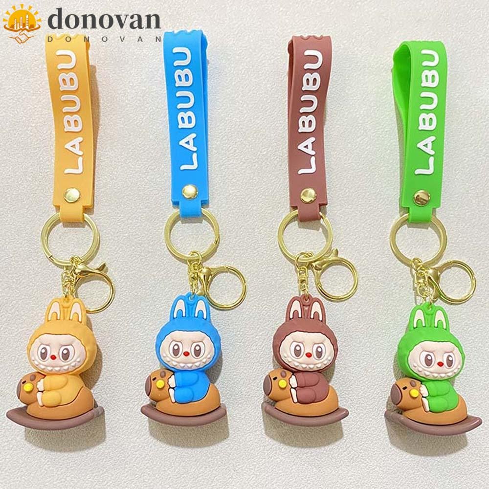DODONVAN Labubu พวงกุญแจตุ๊กตา,กระเป๋าเป้สะพายหลัง Charms Anti-lost ...