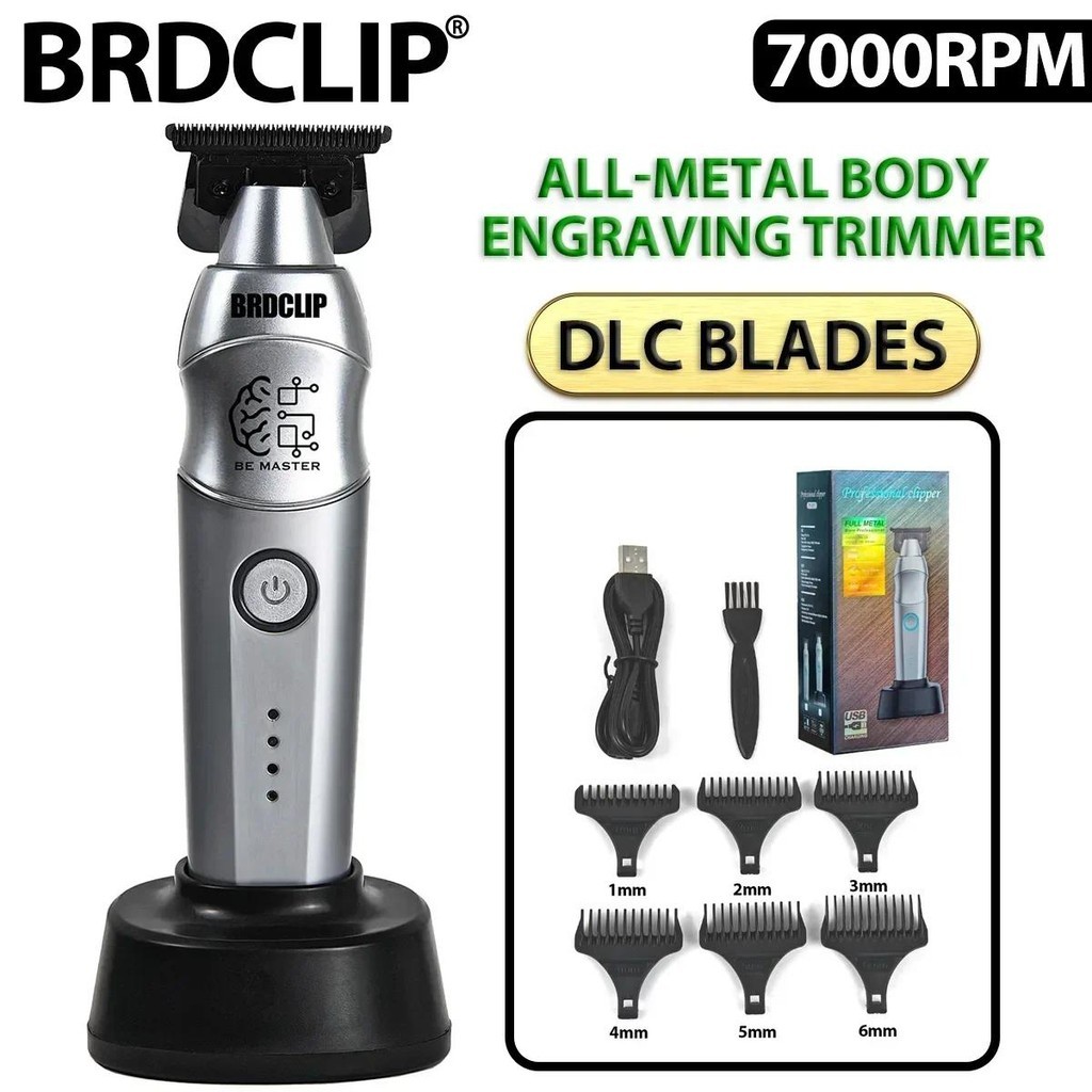 BRDCLIP TF-617 Zinc Alloy Body DLC Blade 7000RPM NEW Professional Hair ...