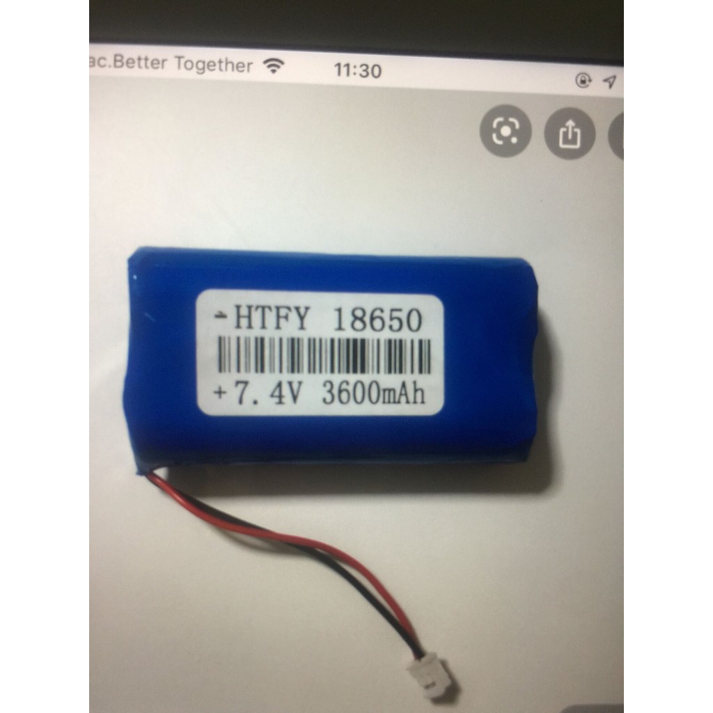 ถ่านชาร์จ18650/2ก้อน7.4V 3600mah มีวงจรป้องกันชาร์จในตัว | Shopee Thailand