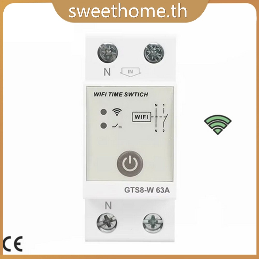 สวโฮม! สําหรับ Tuya GTS8-W อัจฉริยะ Wifi Timer Switch DIN Rail สวิทช์ ... สวโฮม! สําหรับ Tuya GTS8-W อัจฉริยะ Wifi Timer Switch DIN Rail สวิทช์ ...
