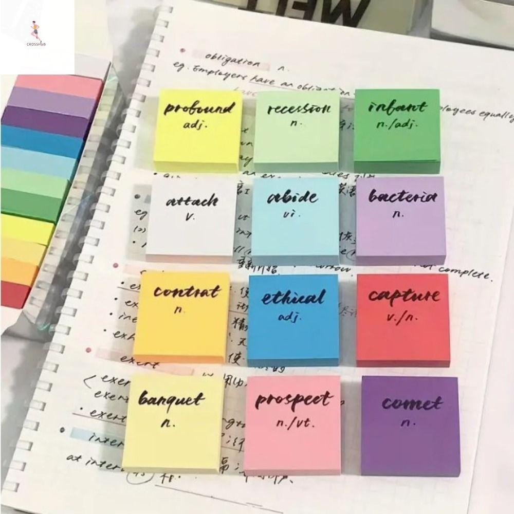 Cross Mini สี Sticky Notes, ข้อความกระดาษโพสต์บันทึกดัชนี Sticky Notes ...