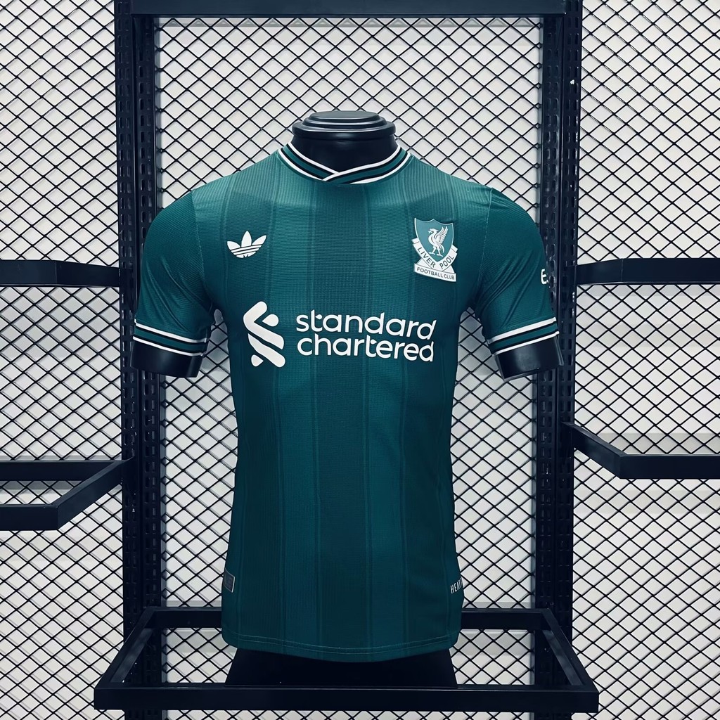 Player Version 2526 New Liverpool Two Away Green Football Top Sports ...