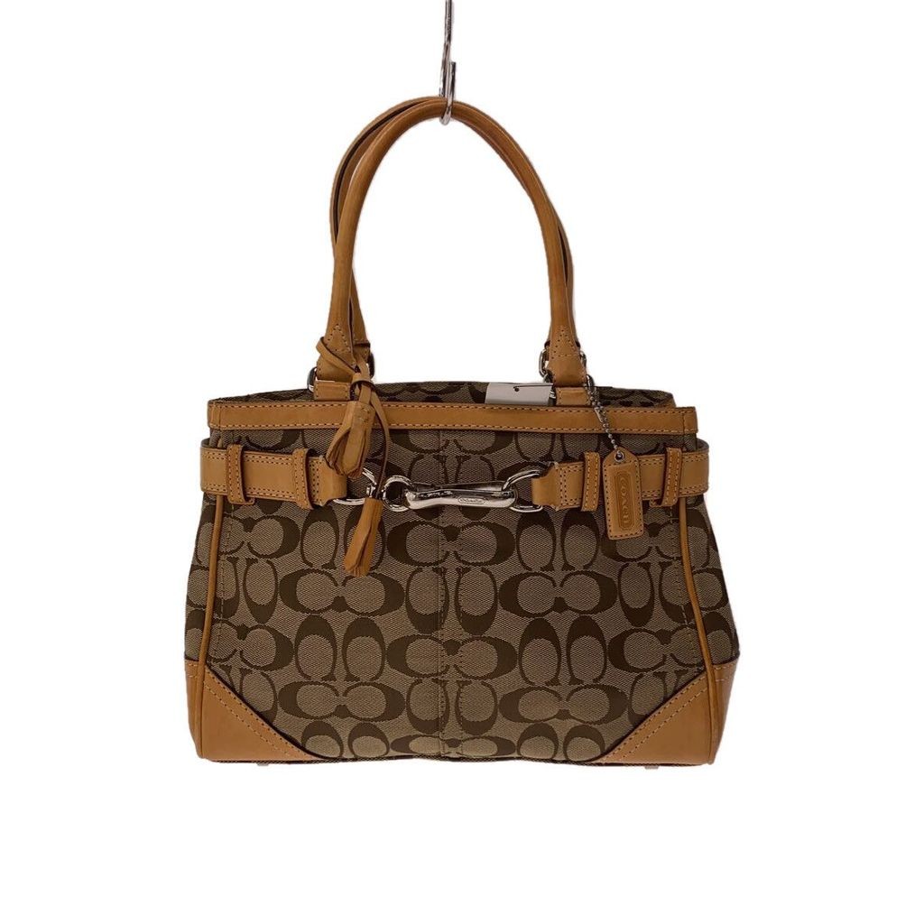 Coach H0771-Fs8K06 Canvas Signature Beige Total Pattern Tote Bag ส่งตรง ...