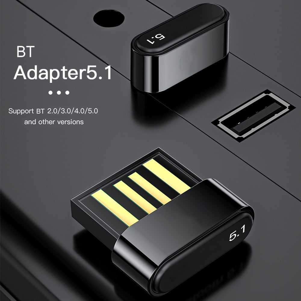 ESSAGER Bluetooth 5.1 Dongle Adapter สําหรับ PC เมาส์หูฟังลําโพง - ES51 | Shopee Thailand