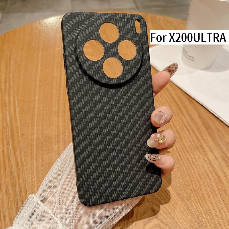 สําหรับ Vivo X200 Ultra X200S X200 Pro Mini Case Slim Carbon fibre ...
