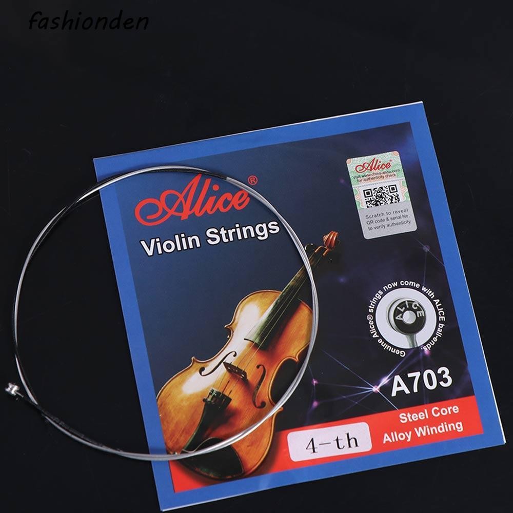 FASHIONDEN Alice Strings, 4/4 3/4 1/2 1/4 1/8 EG Strings A703 ไวโอลิน ...
