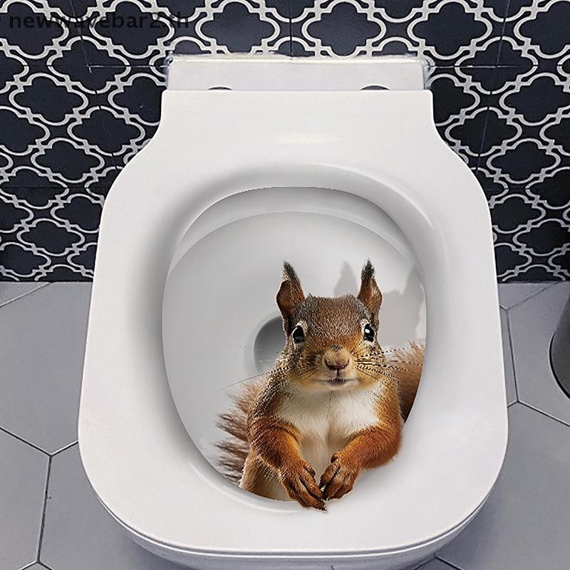 HOT Water Resistance Toilet Lid Sticker ความแปลกใหม่ Creative Funny ...