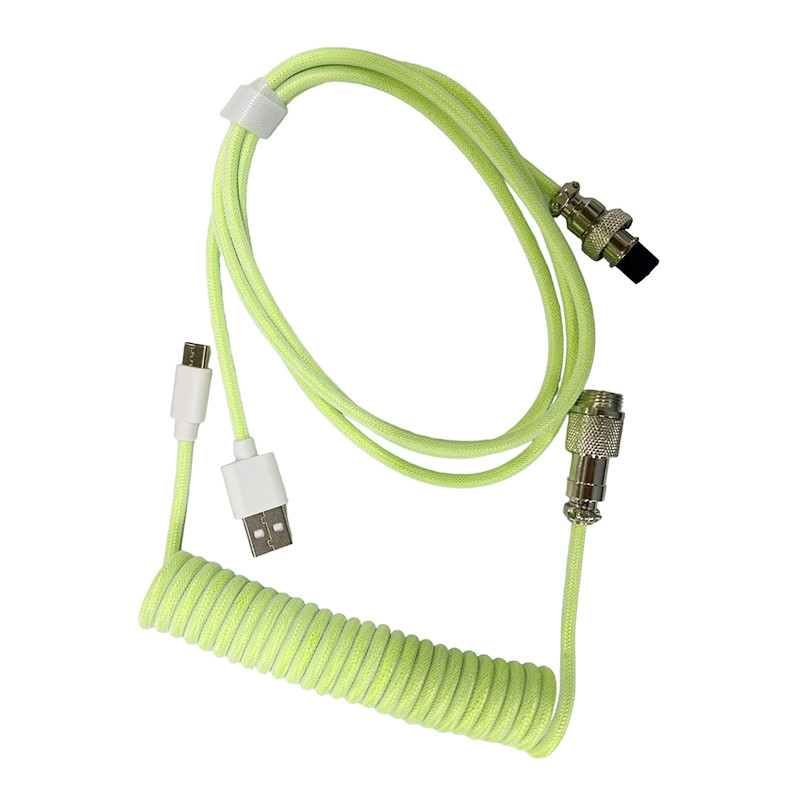 [GEX] 3m Type C Mechanical Keyboard Coiled Cable USB Keyboard Wire ...