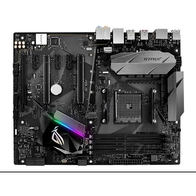 ((มือสอง) เมนบอร์ดสําหรับเล่นเกม Asus ROG STRIX B350-F, เมนบอร์ดเดี่ยว ...