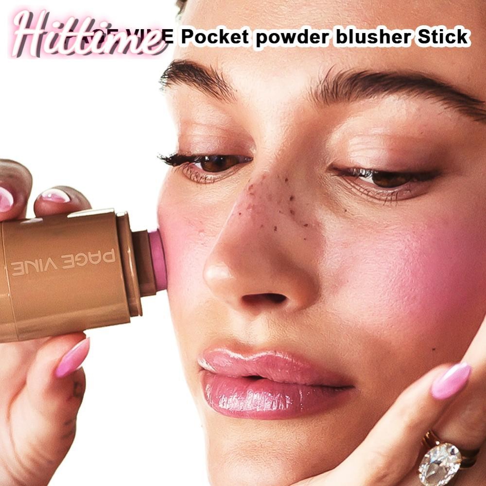 Hittime Pocket Powder Blusher Stick 6 สีลิปกลอส Stick ไฮไลท์สดใส ...