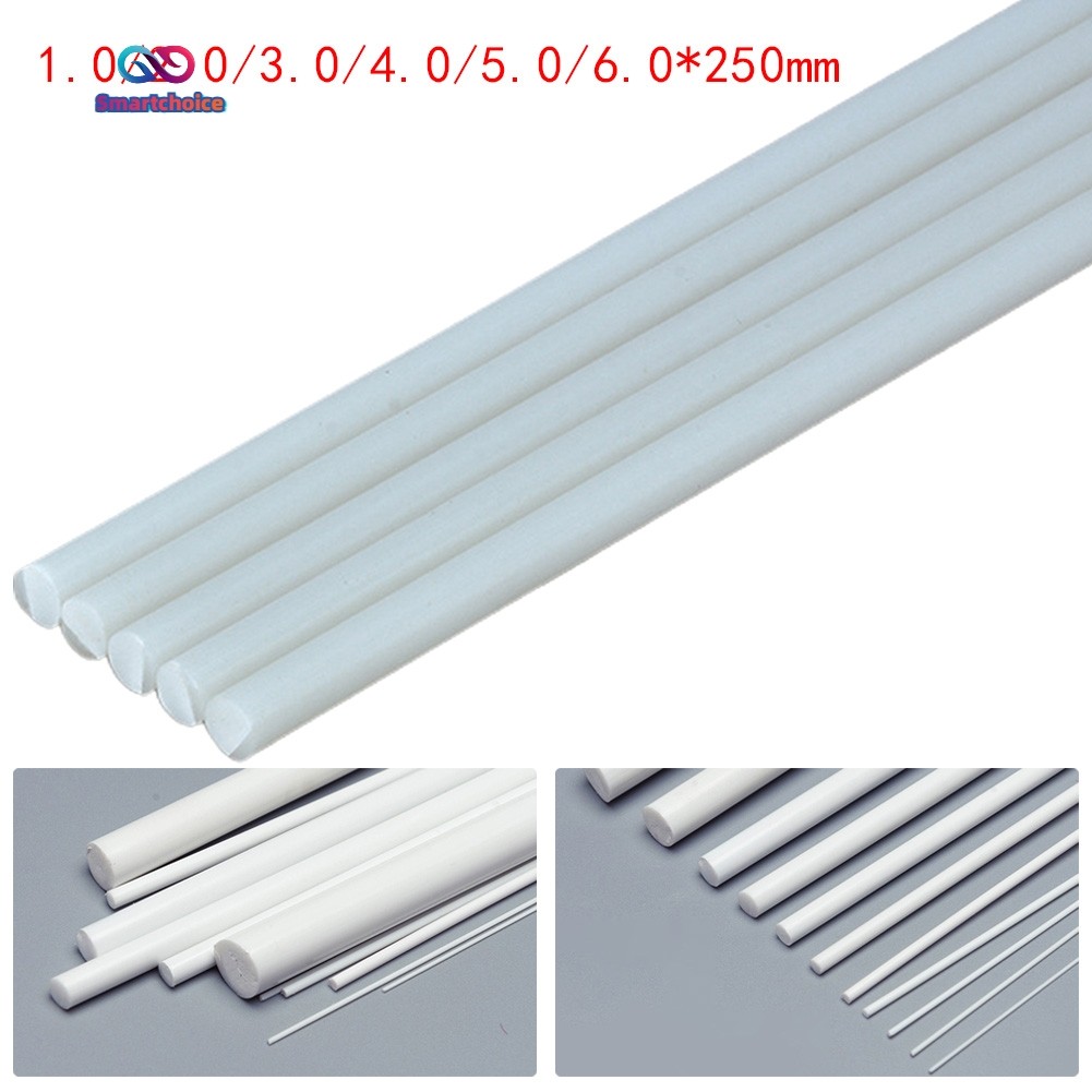 ⚡ทางเลือกอัจฉริยะ⚡10 ชิ้น ABS รอบหลอดพลาสติก Rod ABS Solid รอบบาร์ DIY ...