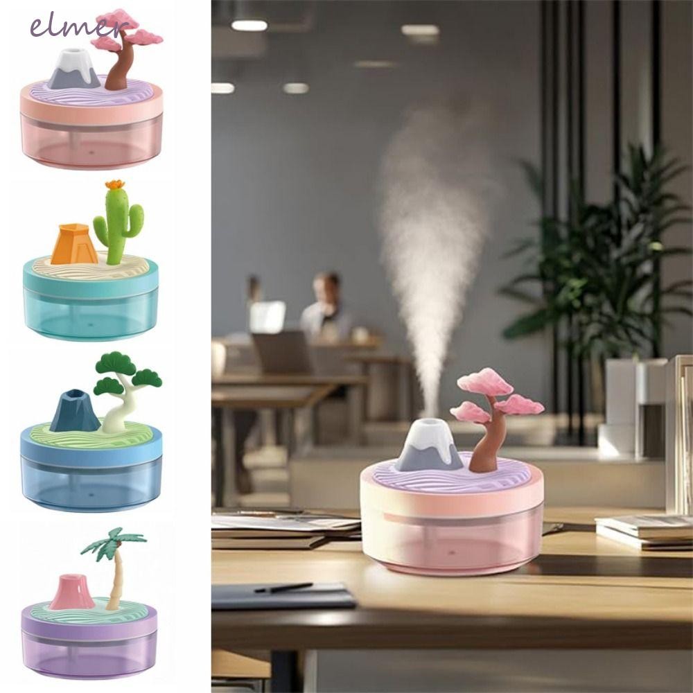 Elmer Landscape Humidifier, 320ml Potted Plant Shape Mini Air ...