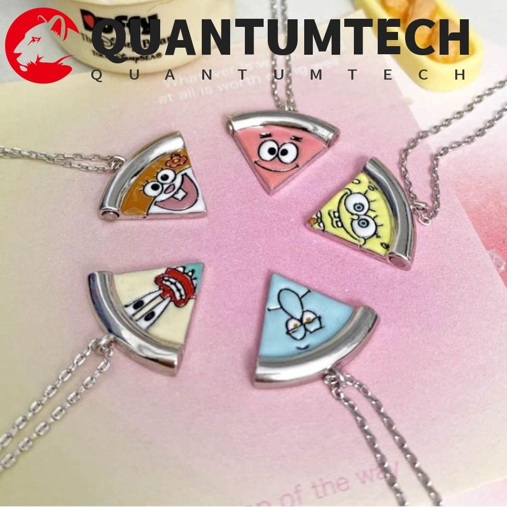 QUANTUMTECH สร้อยคอแม่เหล็กการ์ตูน, Ins Creative Best Friend สร้อยคอ, โซ่หวานโลหะผสม ...