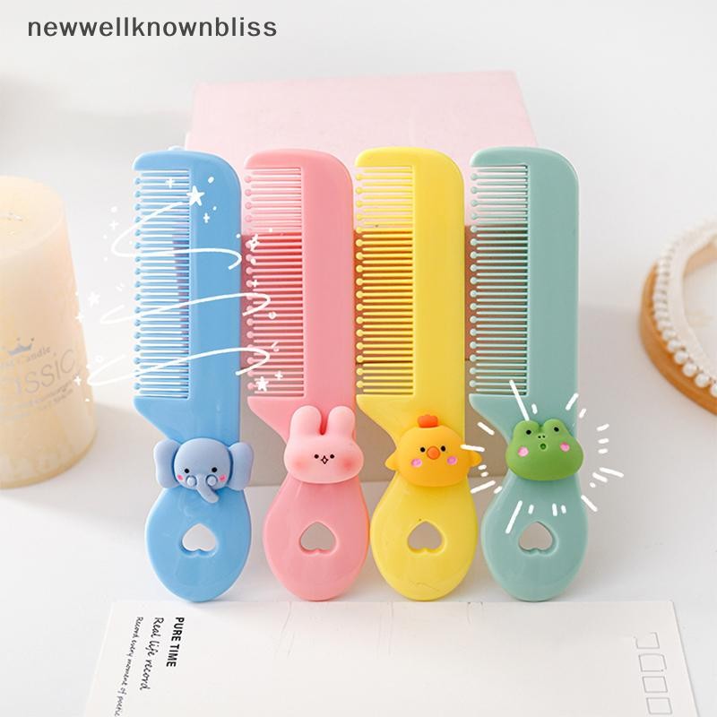 Newwellknownbliss น่ารักการ์ตูนดอกไม้สัตว์สี Hairb แปรงผมสําหรับเด็ก ...