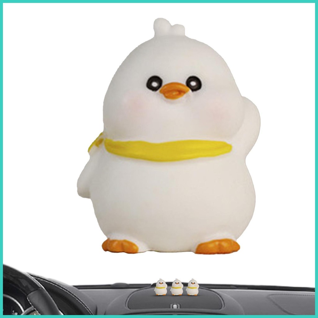 รถเป็ดตกแต่งแดชบอร์ดการ์ตูนกบเป็ดเรซิ่นรูปปั้นสัตว์ขนาดเล็กประติมากรรม ...