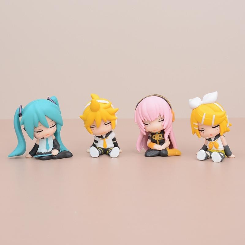 Cod ตุ๊กตากาชาปอง Hatsune Miku 4 ชุด TOMY Megurine Kagamine Twins โมเดล ...