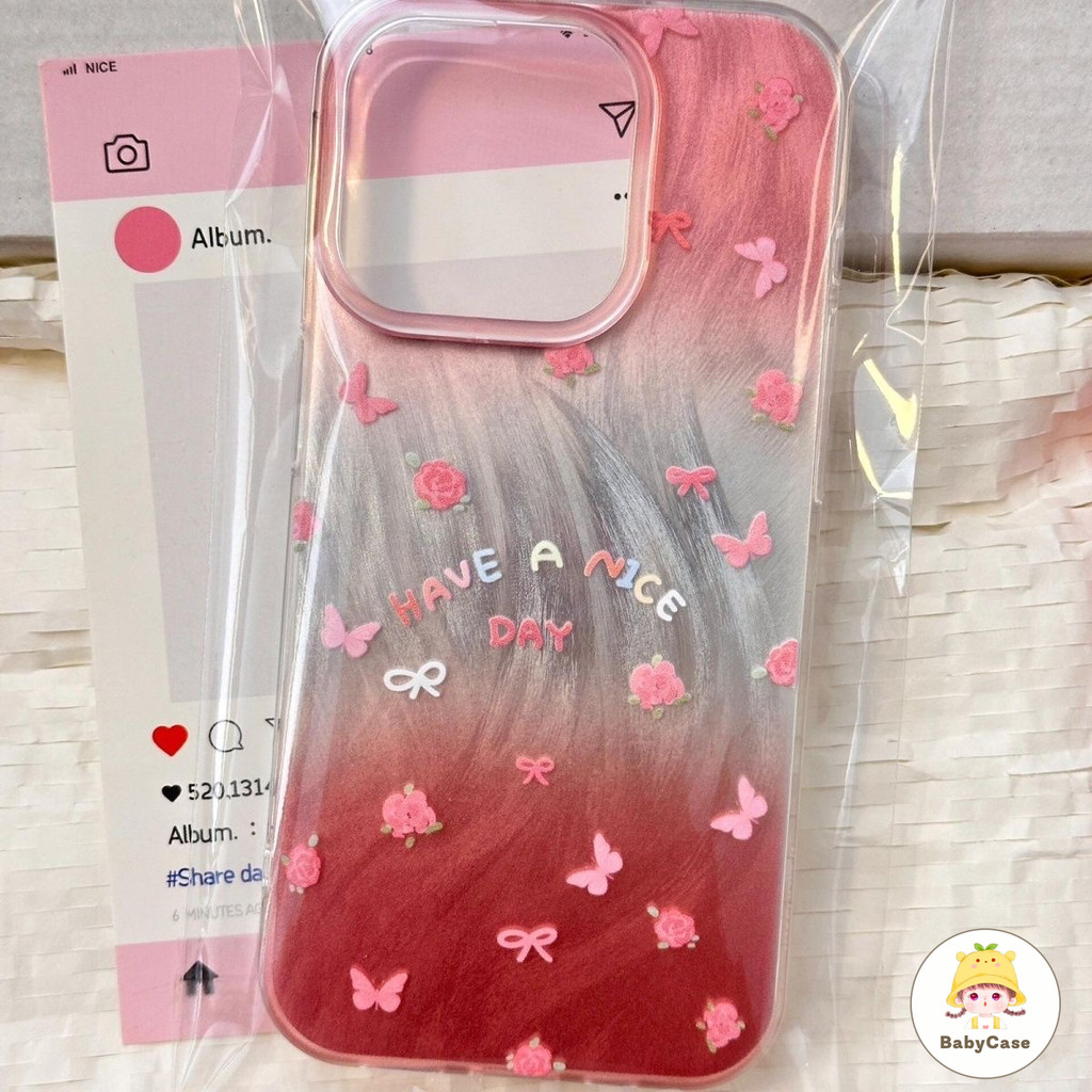 เคส Redmi 12C 9C 10C 9A 10 A2 A1 9C NFC Redmi Note 13 8 Pro POCO C55 X6 Mi 11 Lite ดอกไม้ผีเสื้อ ...