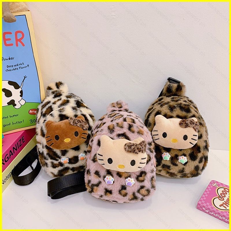 Bx Sanrio Hello Kitty Plush Kids Chest Bag การ์ตูนน่ารักกลางแจ้งความจุ ...