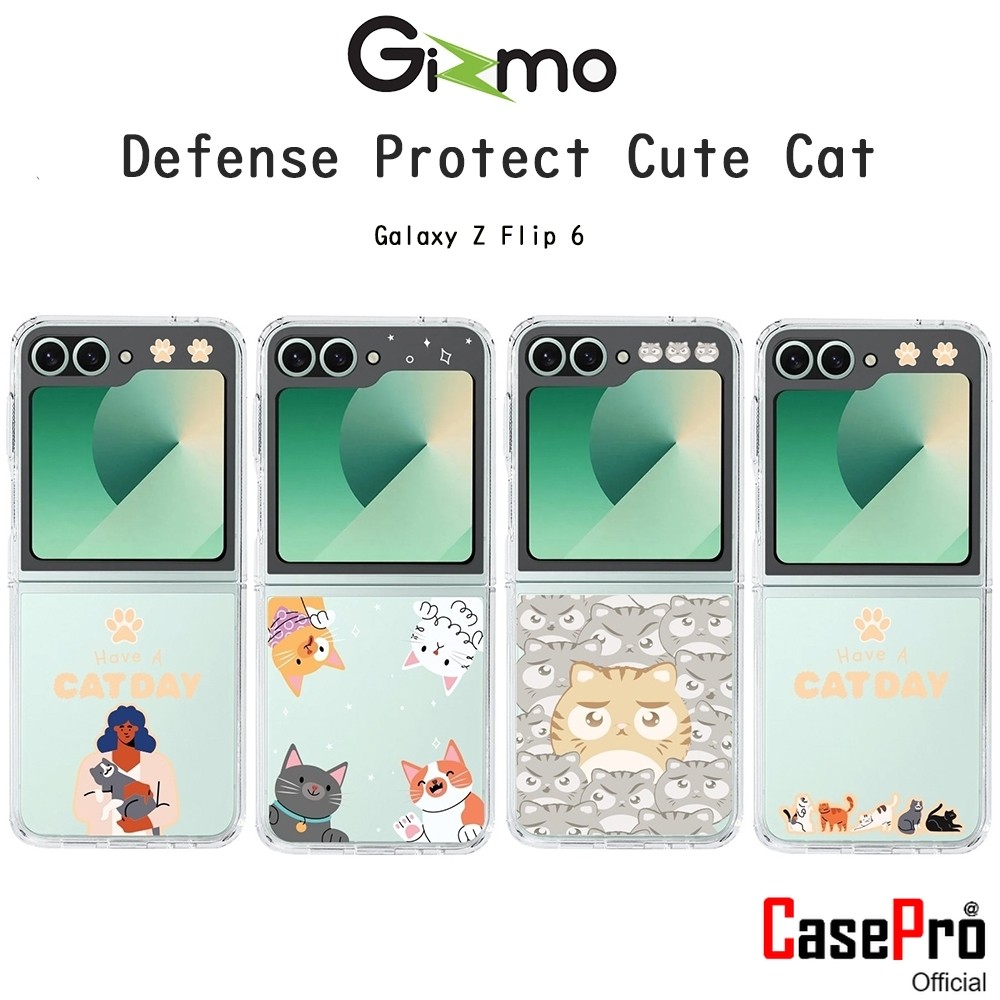 GIZMO Defense Protect Cute cat เคสใสกันกระแทกเกรดพรีเมี่ยม เคสสำหรับ ...