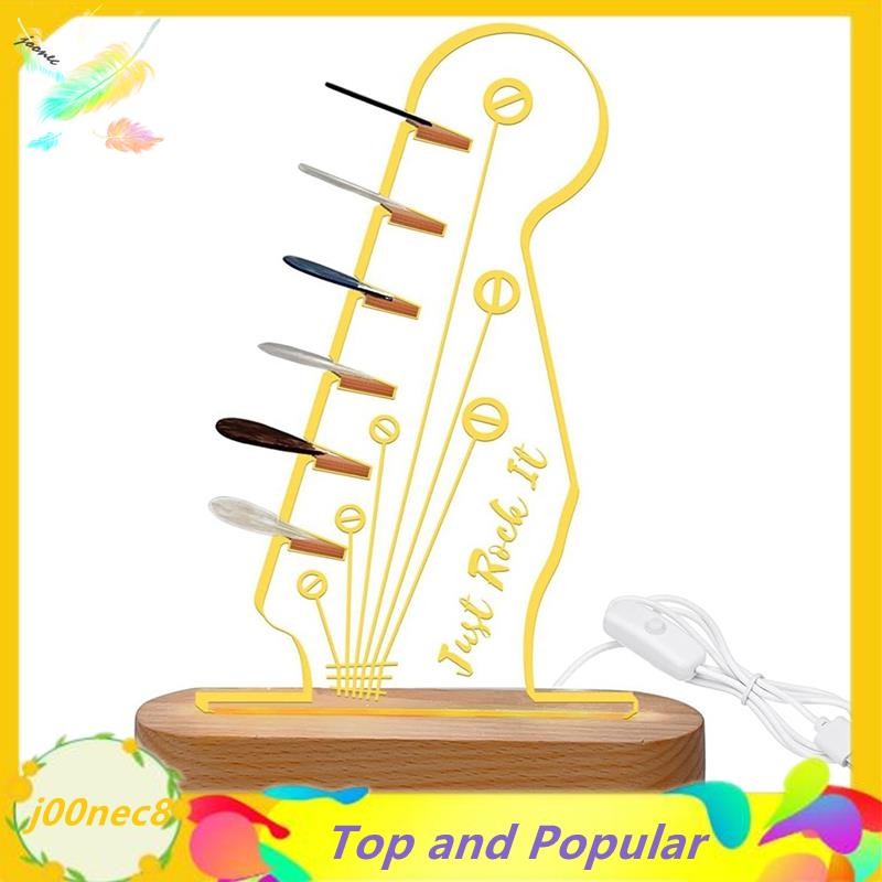 [j00] Guitar Pick Display, Luminous Pick Storage Rack,สําหรับอะคูสติก ...