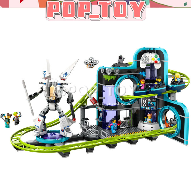 City-60421 Robot World Roller Coaster สวนสนุก Creative Building Block ...