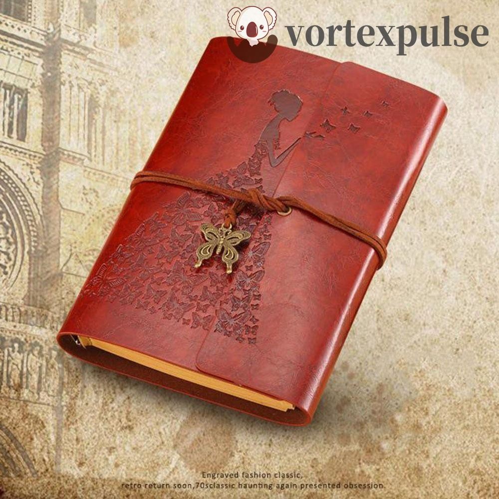 สมุดบันทึกการเขียน VORTEX, สมุดบันทึกประจําวัน Vintage Loose Leaf ...