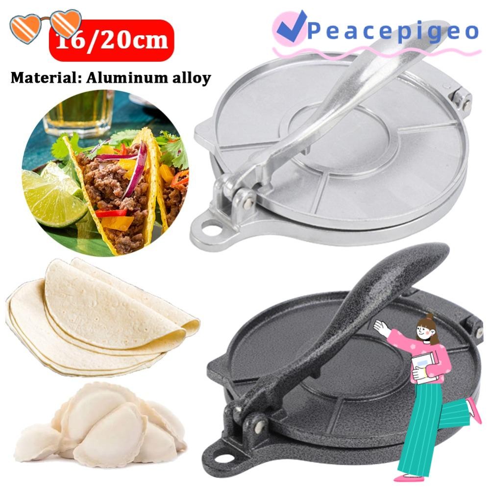 PEACEPIGEO แป้งกด Universal DIY Dumpling Maker คู่มือครัว Bakeware ข้าวโพด Tortillas Maker ...