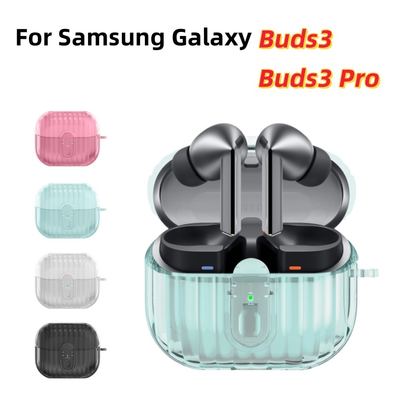 เคสใสสําหรับ Samsung Galaxy Buds 3 / 3 Pro Shock Proof Protection ฝาครอบกันชนสําหรับ buds3 ...