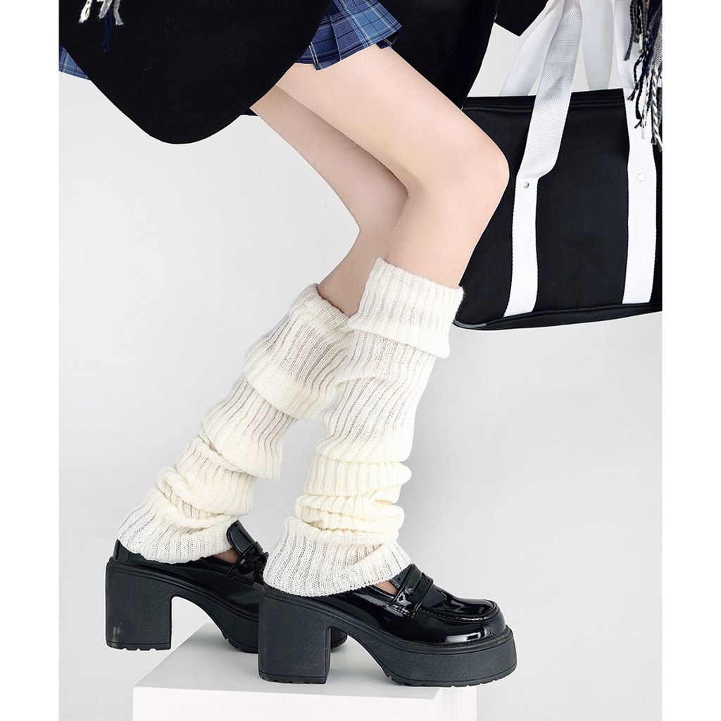 Female jk Calf Bunching Socks Foot Sock Long Tube y2k Japanese Style ...