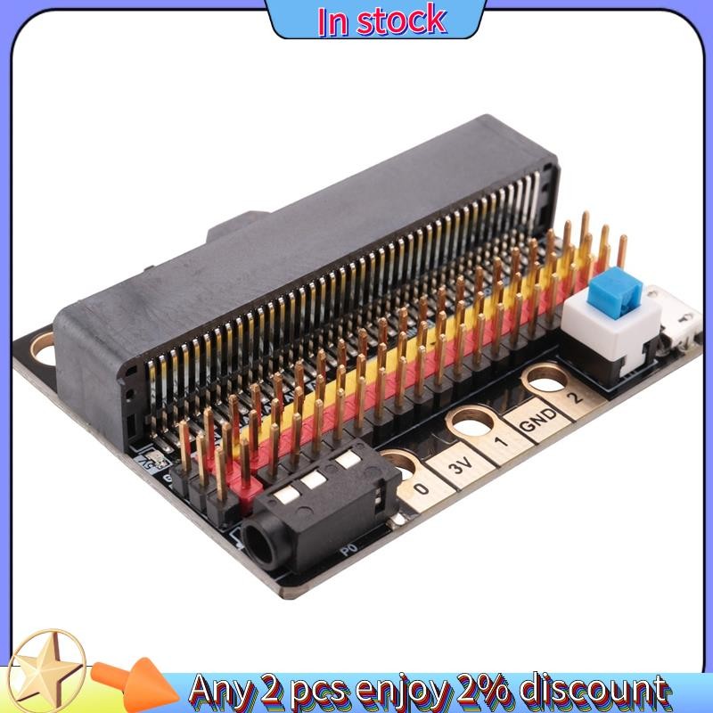 ในสต็อก-สําหรับบอร์ดขยาย Microbit IO BIT V2.0 แผ่นอะแดปเตอร์แนวนอน ...