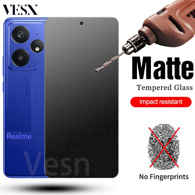 ฟิล์มกระจกเต็มจอแบบด้านรุ่น Realme Neo7 Turbo GT5 GT3 GT2 Pro GT 7 7T ...