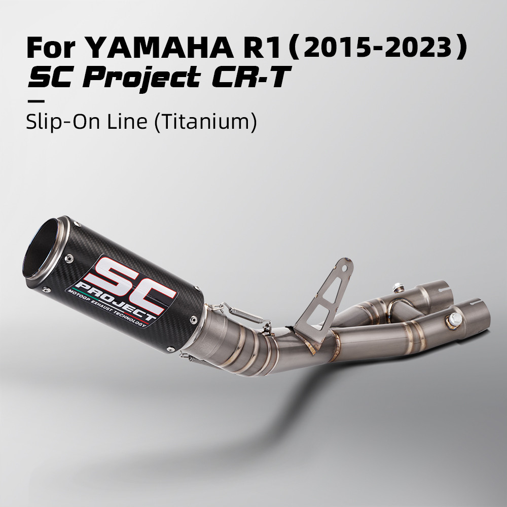 Sc PROJECT R1 ท่อไอเสียรถจักรยานยนต์สําหรับ Yamaha R1 ชุดระบบโลหะผสม ...