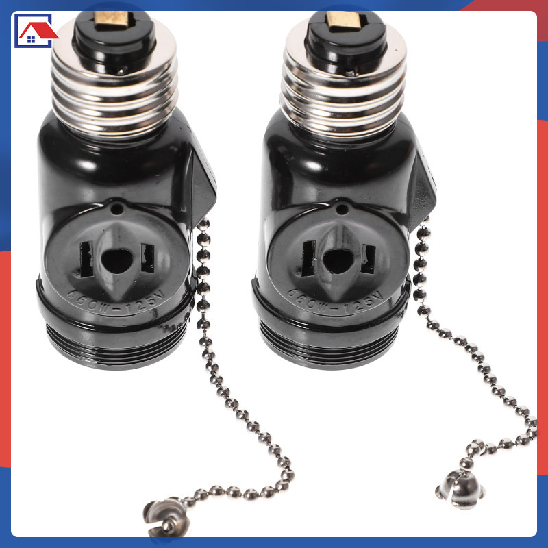 ซ็อกเก็ตโคมไฟ Dual Bulb Holder Light Bases with Pull Chain E26 erkenai ...
