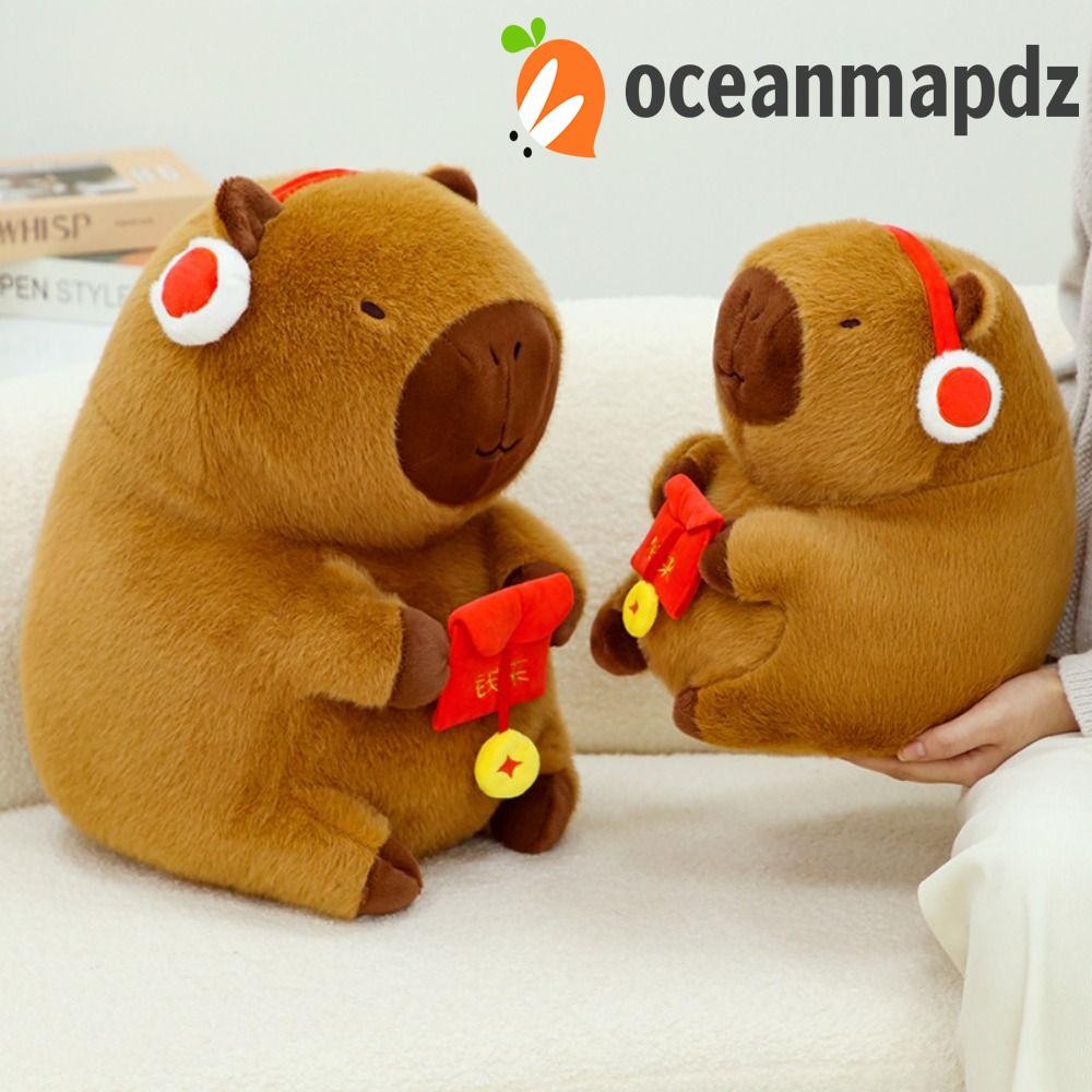 Oceanmapdz ตุ๊กตา Capybara ตุ๊กตา, ตุ๊กตาปีใหม่สไตล์จําลอง Capybara ของเล่น, หมอนนอนแพ็คเก็ตสี ...